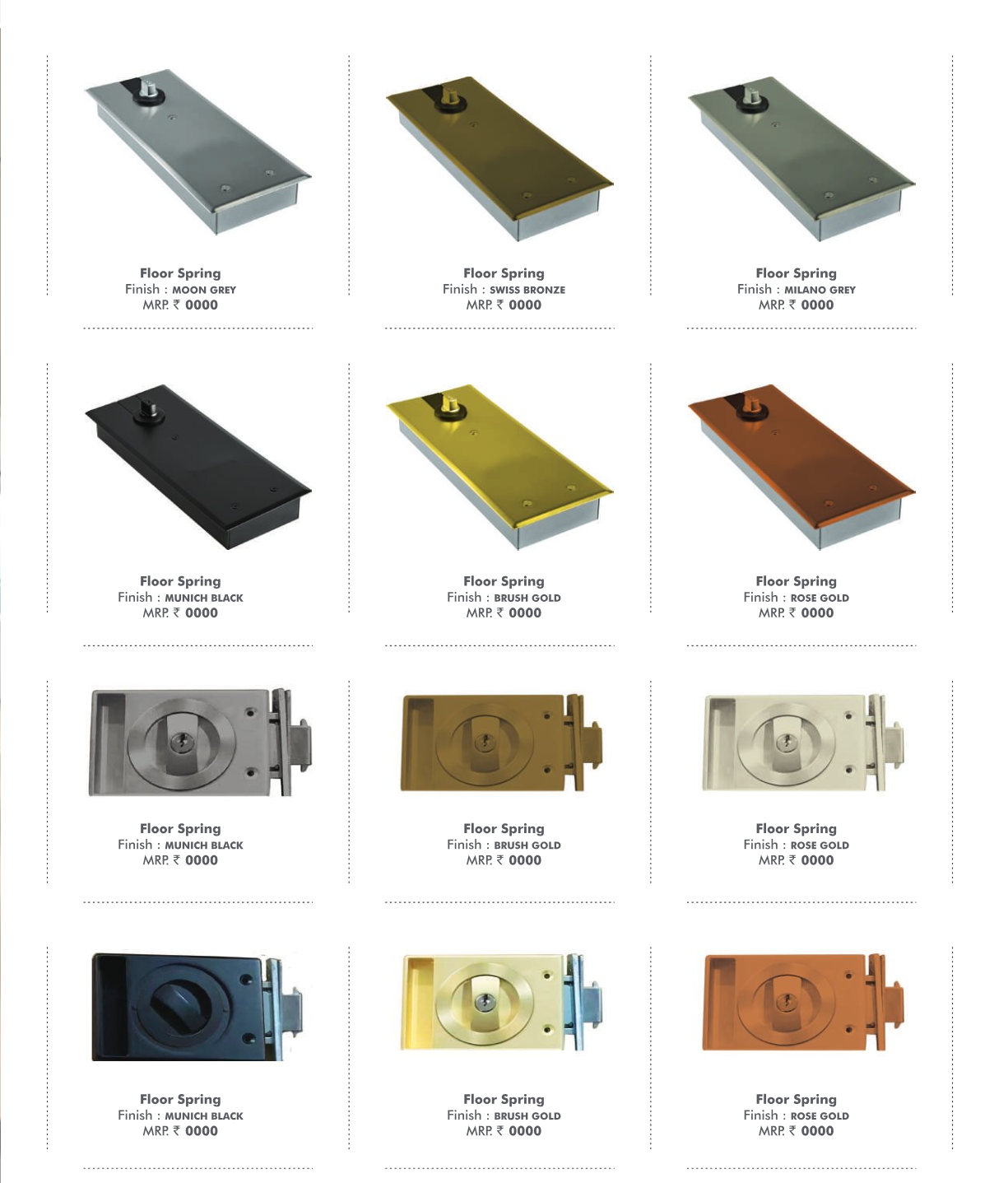 Door System With Floor Spring - Slimx Profiles